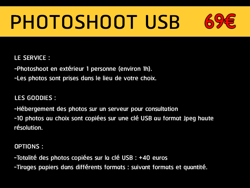 Photoshoot USB - IsoPixel - Photographe professionnel